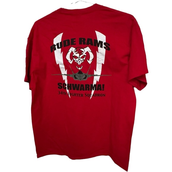 Port and Company | Shirts | Usaf 34th Fighter Squadron Vintage Rude ...